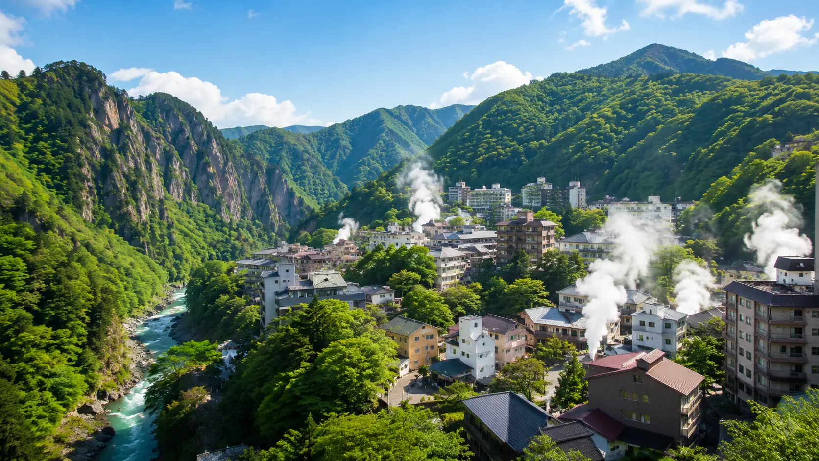 Naruko Onsenkyo — Cơ sở onsen, ryokan và khách sạn